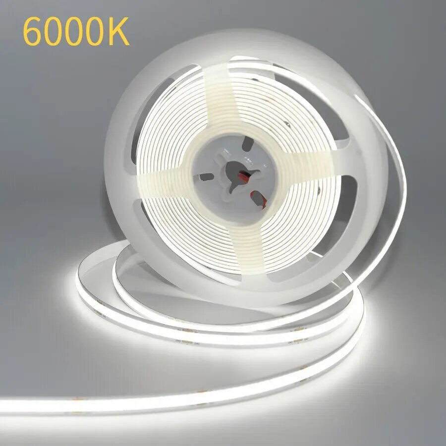 MeeToo Светодиодная лента COB 3000-6000K Белый, Cold White 6000K, 3m, DC 12V