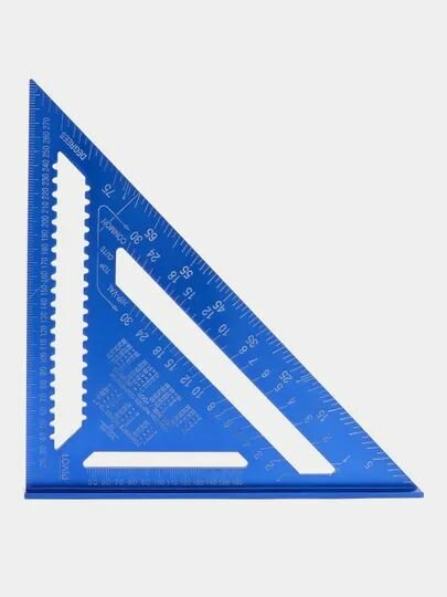 Линейка/угольник Свенсона строительный, металлический. Угольник столярный, метрический