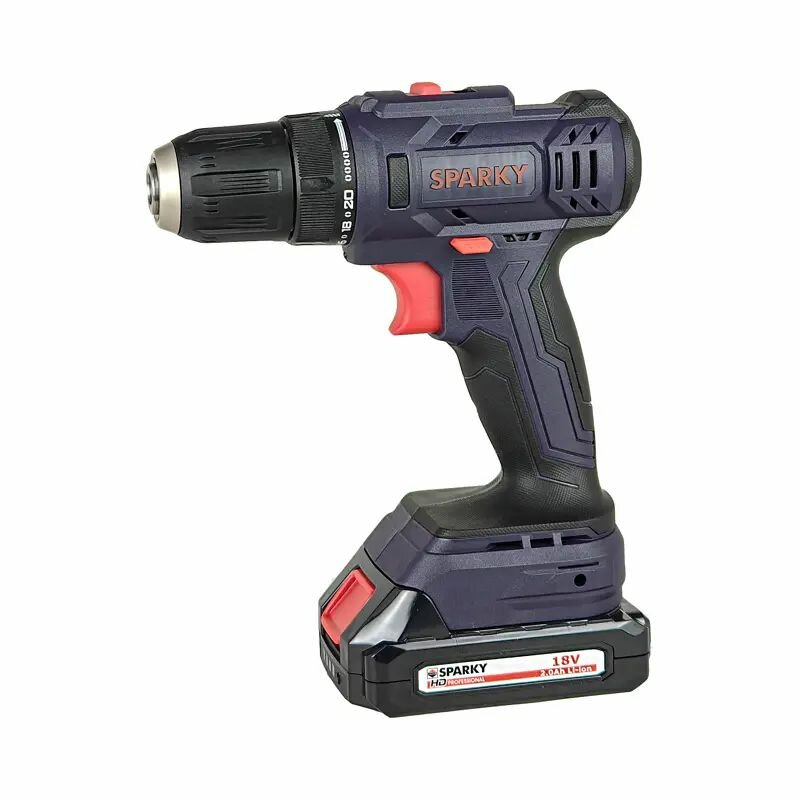 Дрель-шуруповерт аккумуляторная Sparky BR 2 18Li-C HD 14000195157, 18 В Li-Ion 2x2 Ач