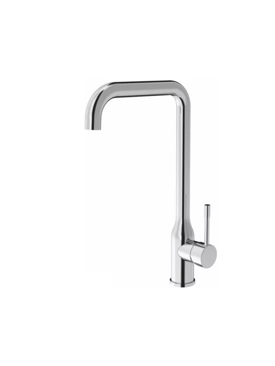 Смеситель Splenka S206.40, для кухни, нержавеющая сталь, поворотный излив, аэратор