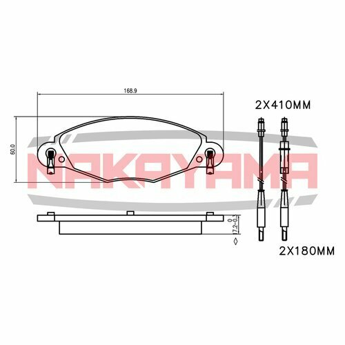 Колодки тормозные дисковые Nakayama HP8394NY