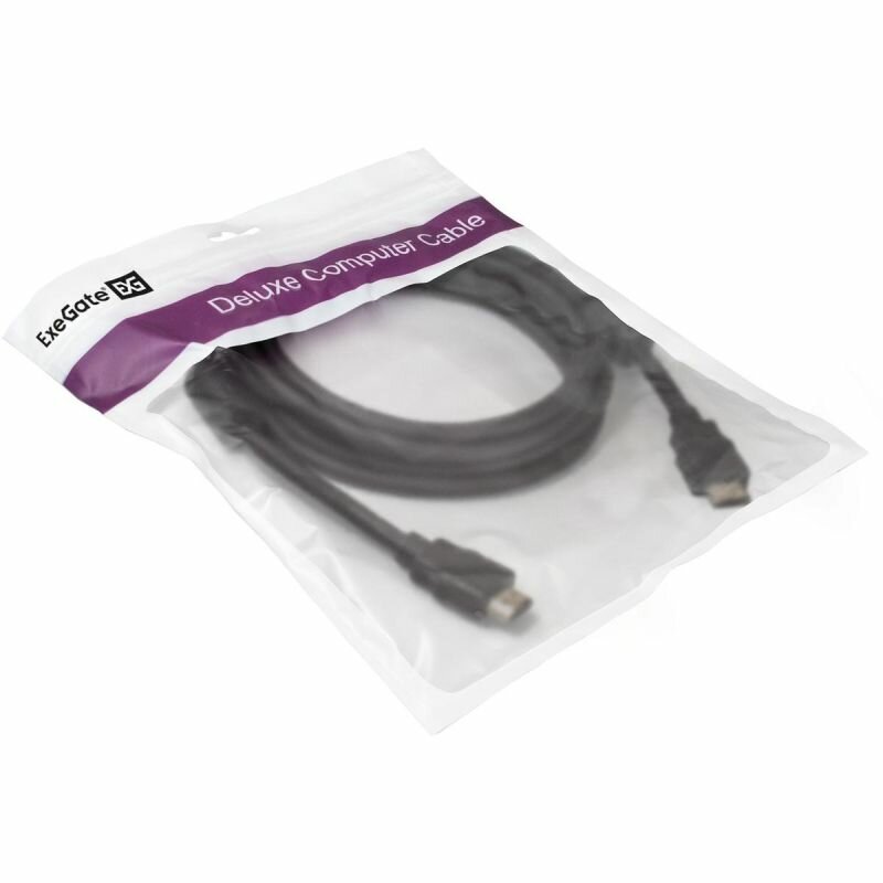 Кабель HDMI ExeGate EX-CC-HDMI2-3.0F 19M/19M, v2.0, 3м, 4K UHD, Ethernet
