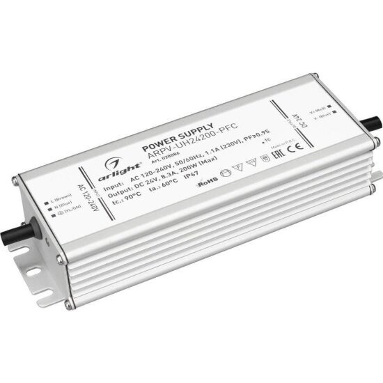 Блок питания Arlight ARPV-UH24200-PFC 24V 200W 67 IP 8,3A 028086