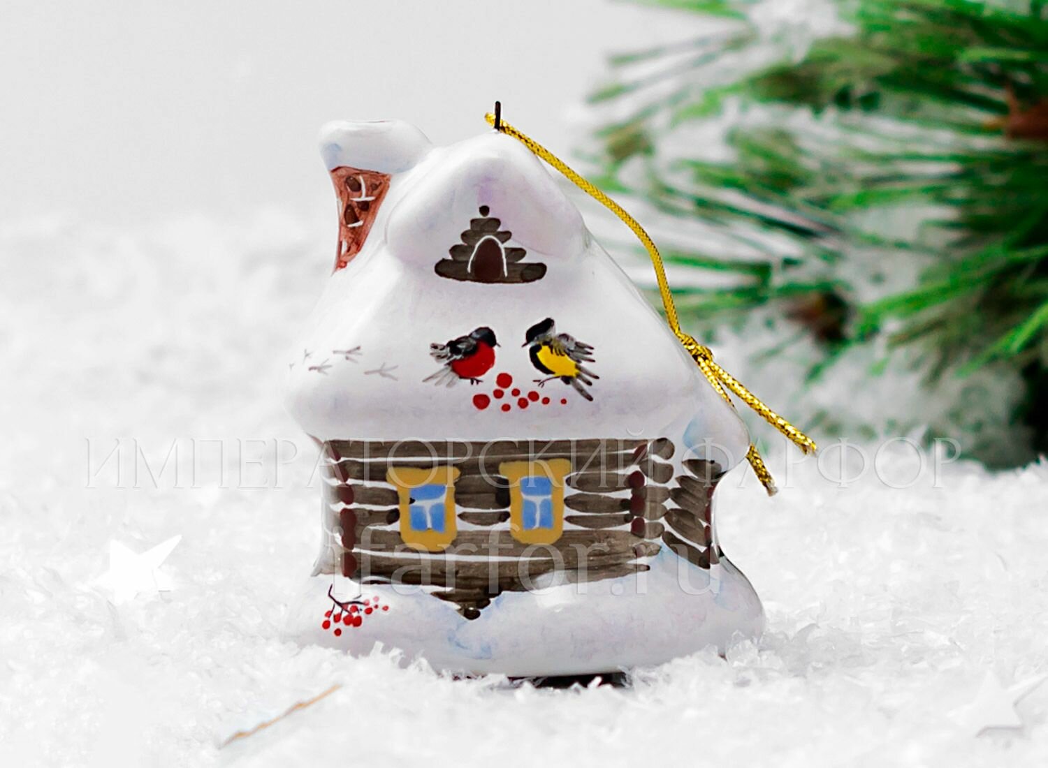 Елочная игрушка Избушка Избушка. Зима