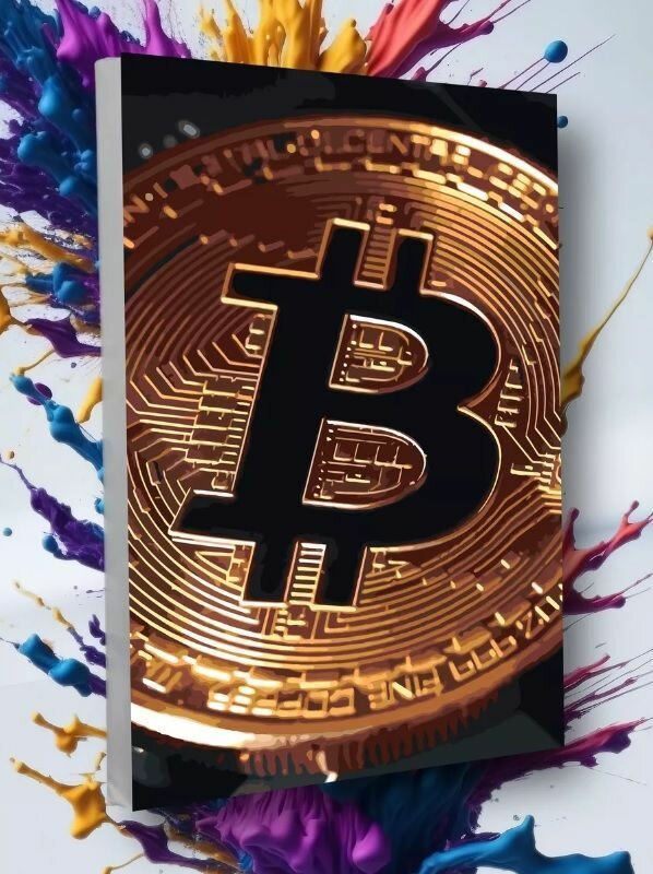 Картина по номерам биткоин, Криптовалюта, Деньги 40х50