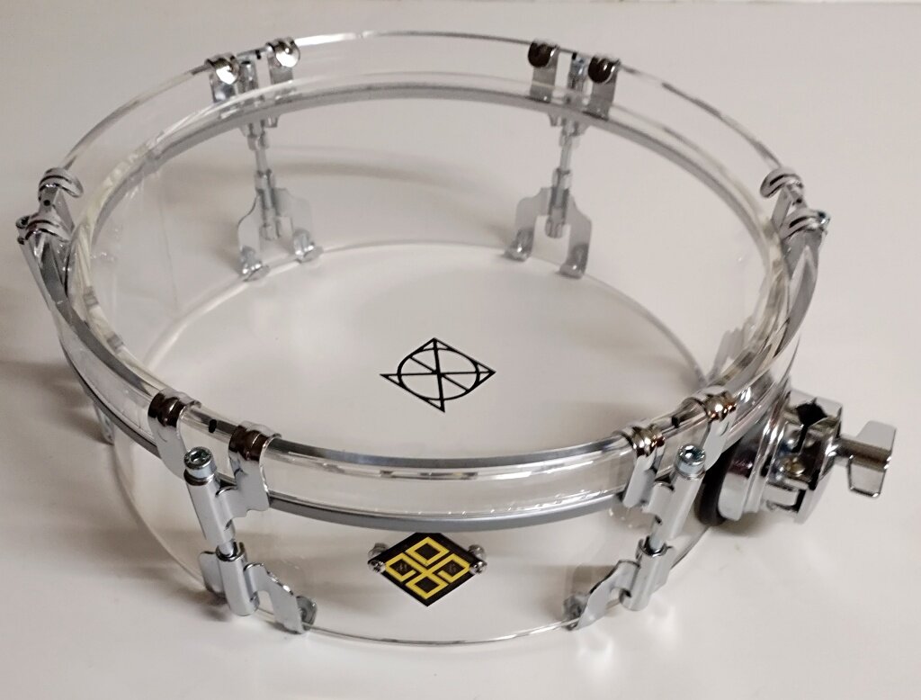 TBAp-1003 Compact Компактный том барабан из акрила 10"х3", с кронштейном, Мастерская Бехтеревых