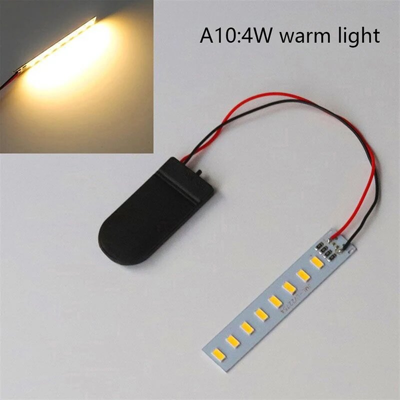 LED лампа A10, 4W, теплый свет
