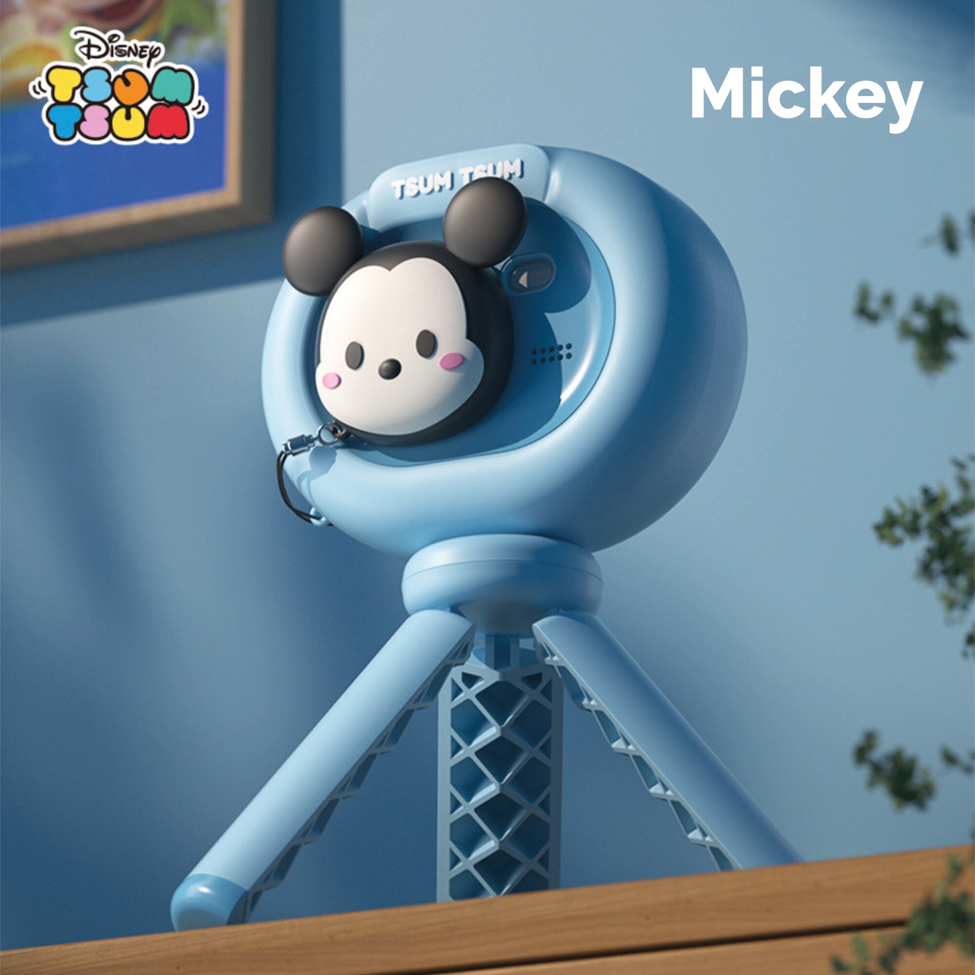 Крутой Детский фотоаппарат Disney, может снимать фото и видео, мини-камера HD, подарок на день рождения для мальчиков и девочек, с изображением Mickey (голубой)