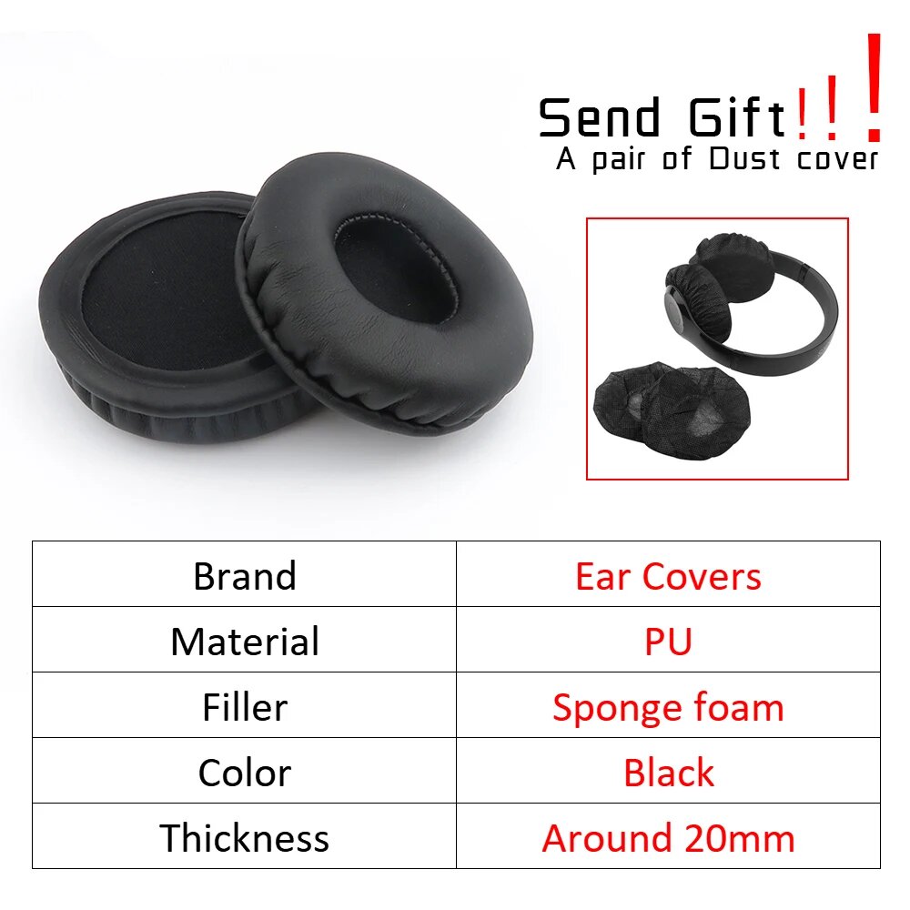 Амбушюры для наушников David Clark DC PRO-X2 черные из кожзама Black Earpads