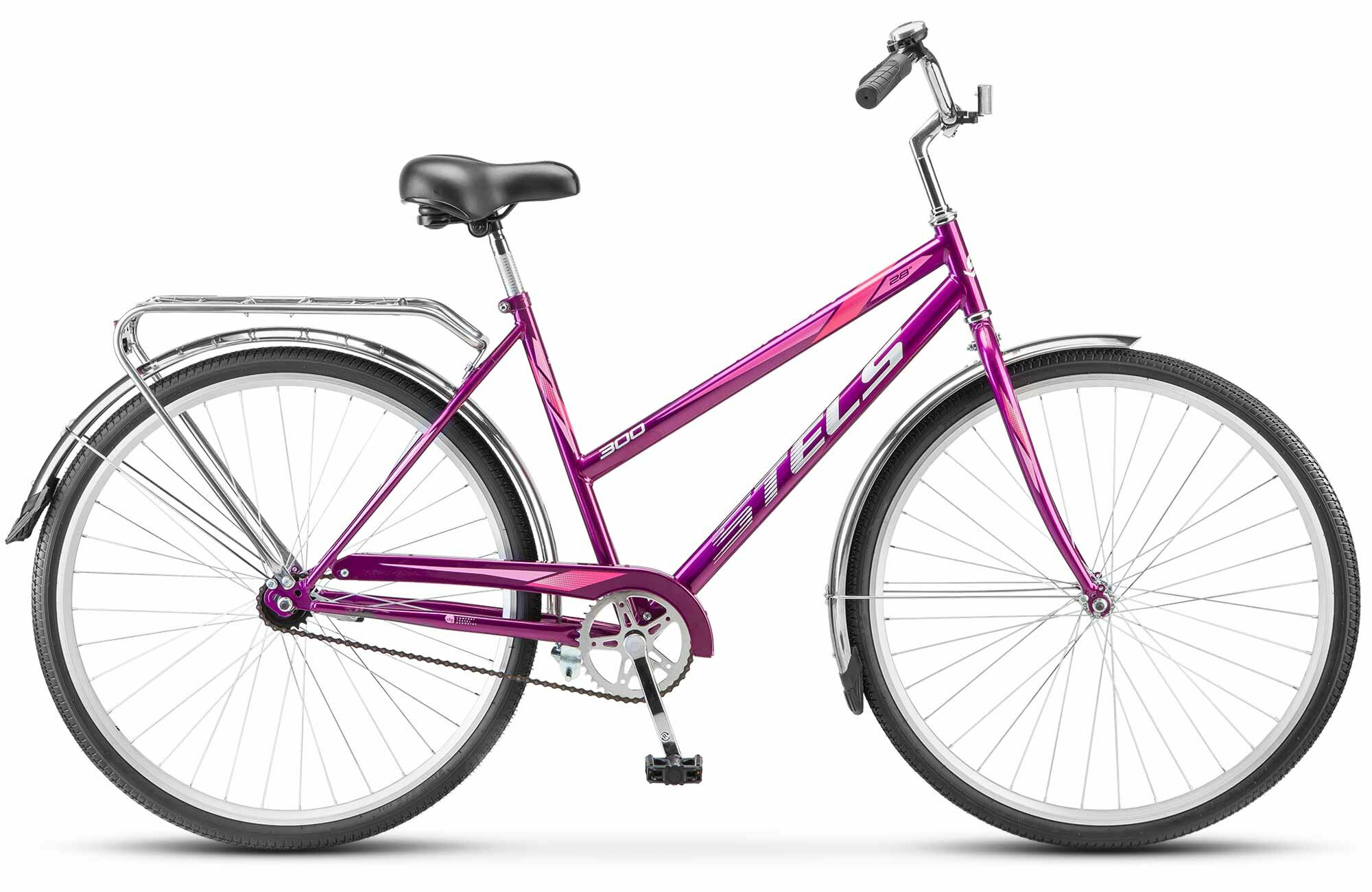 Велосипед 28" STELS Legenda 300 С рама 19", пурпурный, на рост 165-195см, городской классический дорожный, мужской женский взрослый