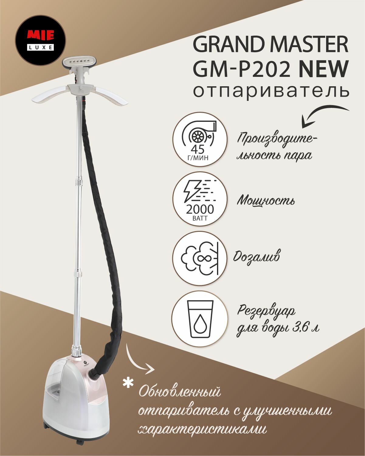 Отпариватель Grand Master GM-P-202 new