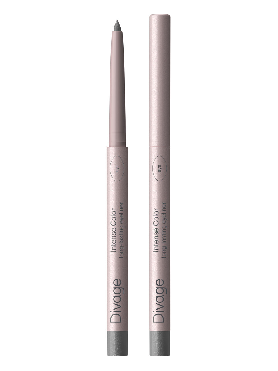 Карандаш для глаз Divage Intense Color, стойкий, автоматический, тон: 07 сияющий серый, 0.25г