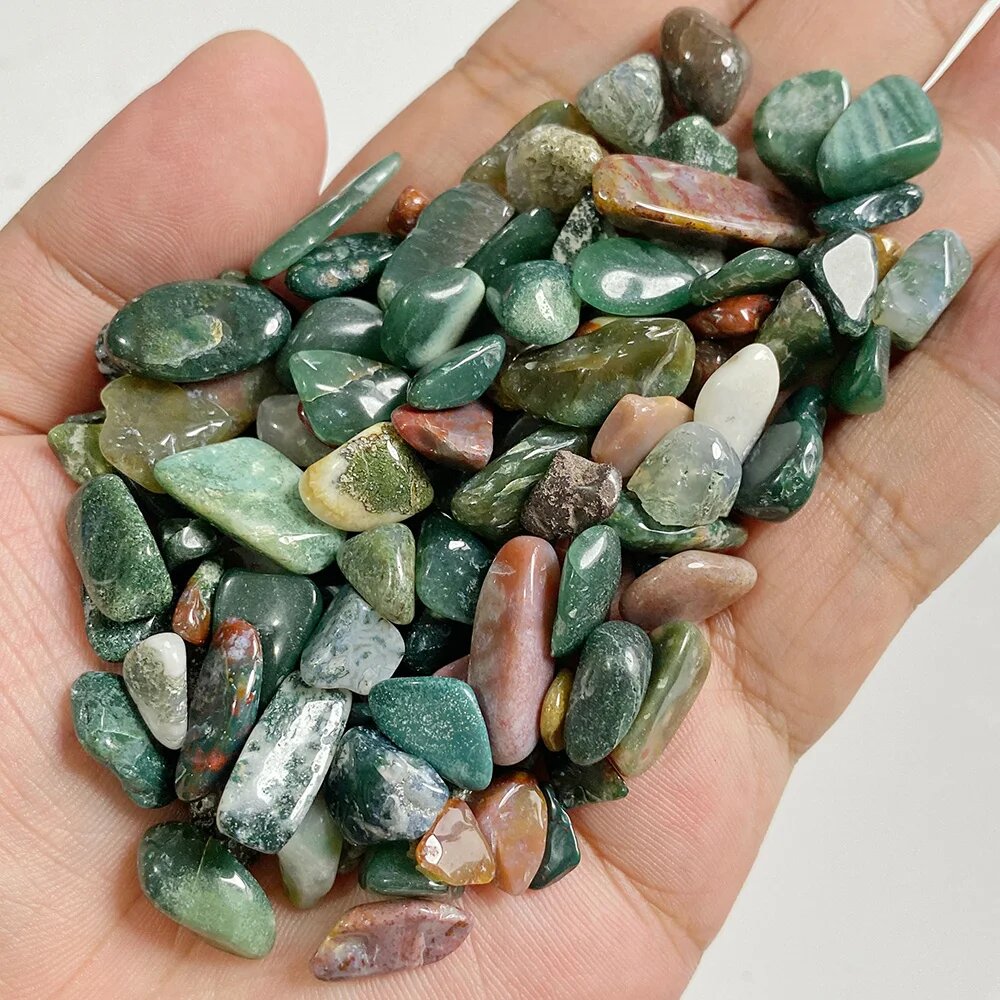 Бусины из индийского агата, 5-9 мм, цвет 38