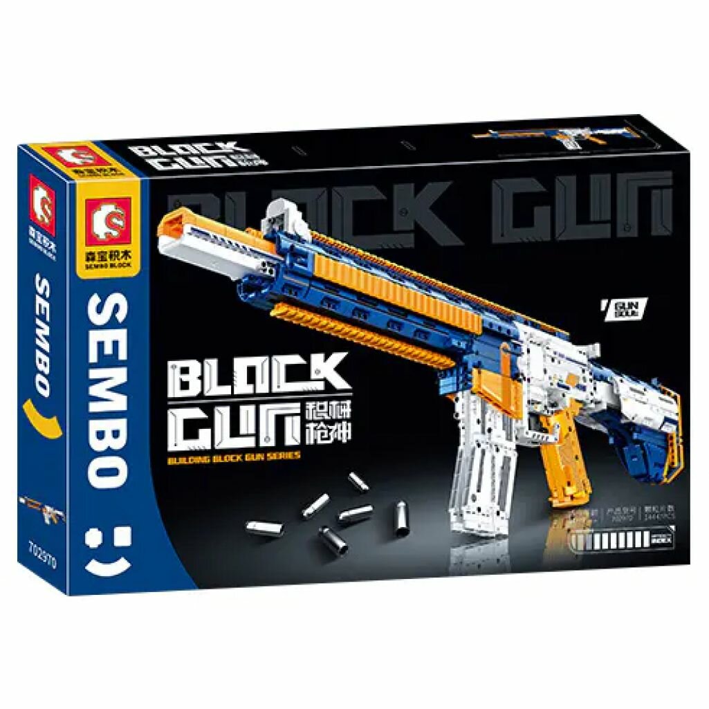 Конструктор 702970 Sembo Block Штурмовая винтовка M416, 1444 детали