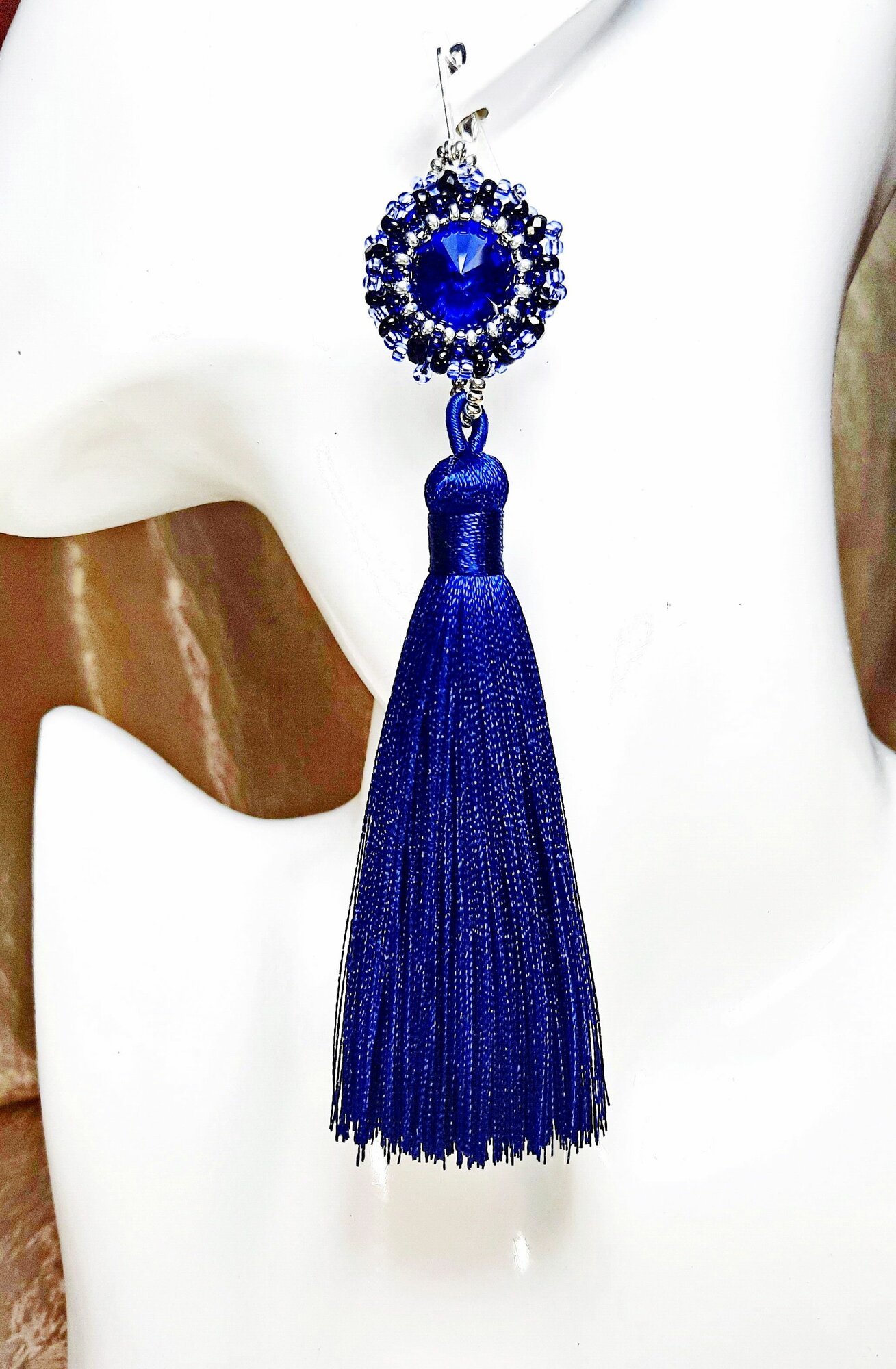 Серьги, хрусталь, горный хрусталь