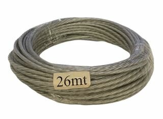 Трос тента (пломбировочный) TIR 26м D 5.5mm (метал. в оболочке ПВХ)