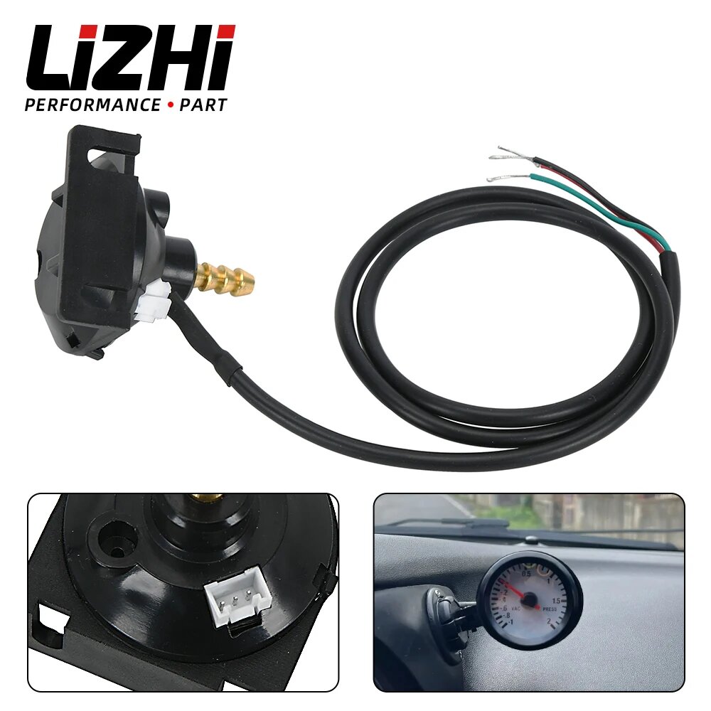 12 В автомобильный электронный датчик турбонаддува, датчик давления, датчик вакуума, датчик для датчика повышения давления, вакуумметр, автомобильный счетчик