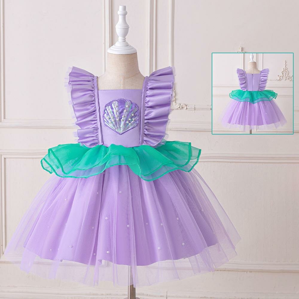 Костюм для косплея "Русалка", для девочек, 150 см, 8 лет, фиолетовый