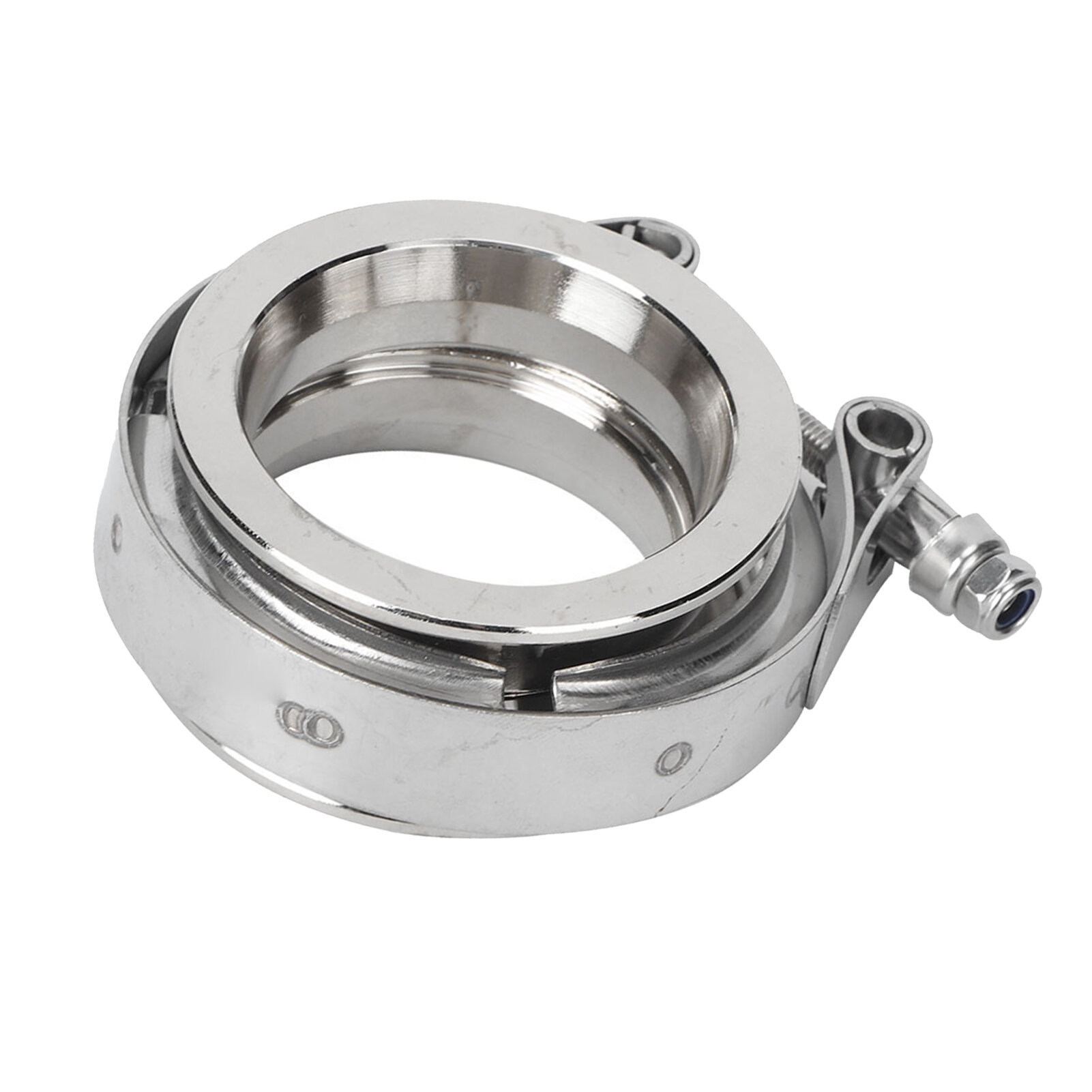 V-образный хомут из нержавеющей стали с фланцем для выхлопной трубы автомобиля (2,5 дюйма-63 мм)