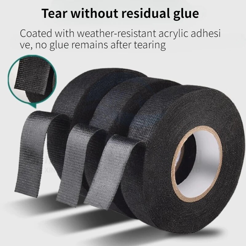 Термостойкая клейкая тканевая лента Flannel tape 9-50 мм 15mm