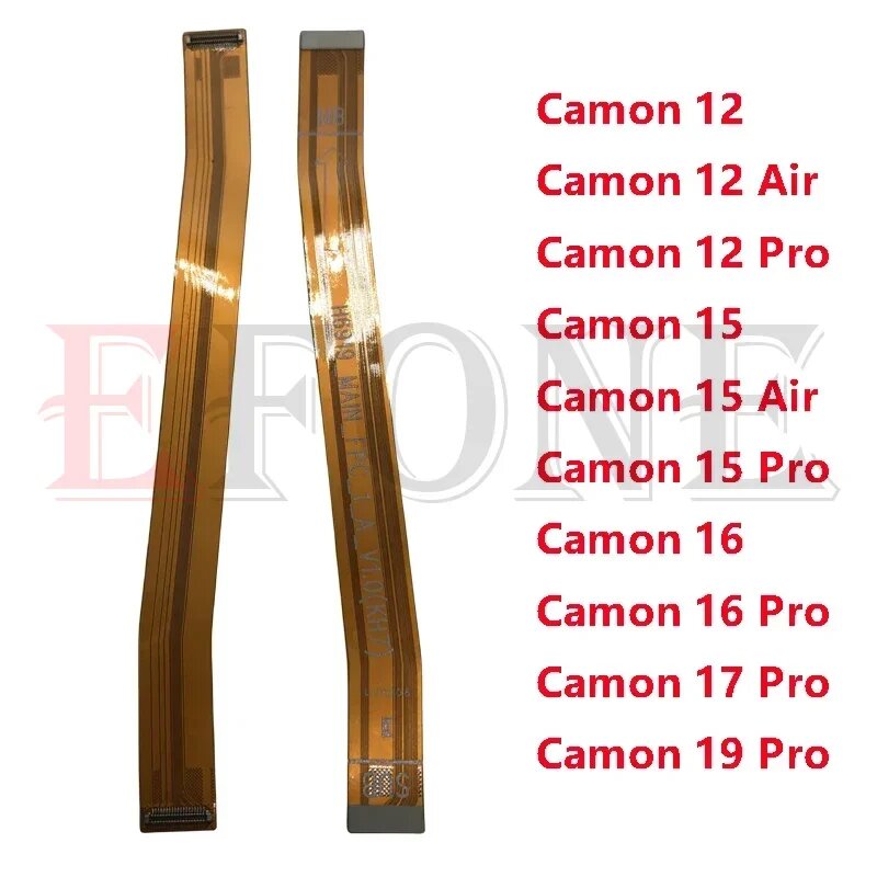 Для Tecno Camon 12 15 16 17 19 20 Air Pro Premier CH9 CD7 CE7 CG8 CI8 Mian Разъем материнской платы ЖК-дисплей Гибкий кабель camon 15 CD7