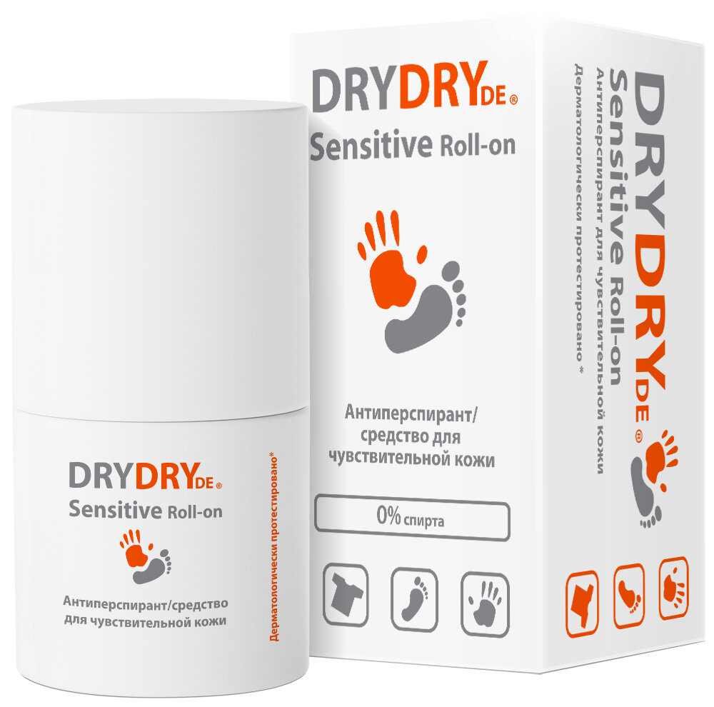 Dry dry de sensitive антиперспирант/средство для чувствительной кожи 50 мл