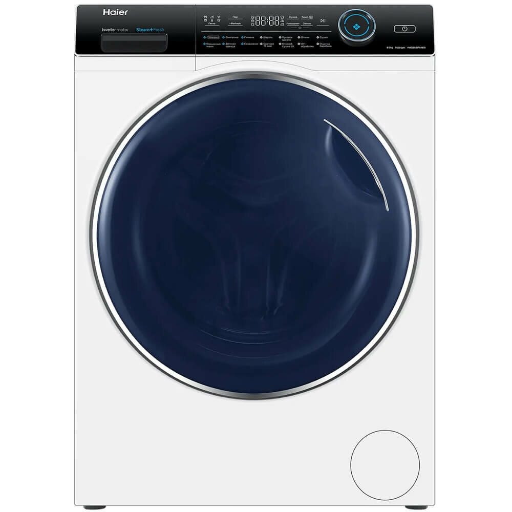 Стирально-сушильная машина Haier HWD80-BP14979, с паром, инверторный двигатель, 14 программ