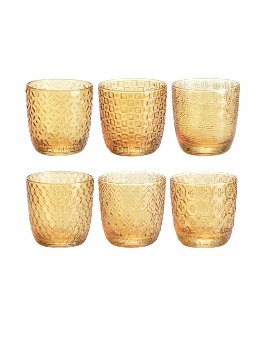 Стаканы из цветного стекла Sixties от IVV 1952 Италия. Набор 6 штук