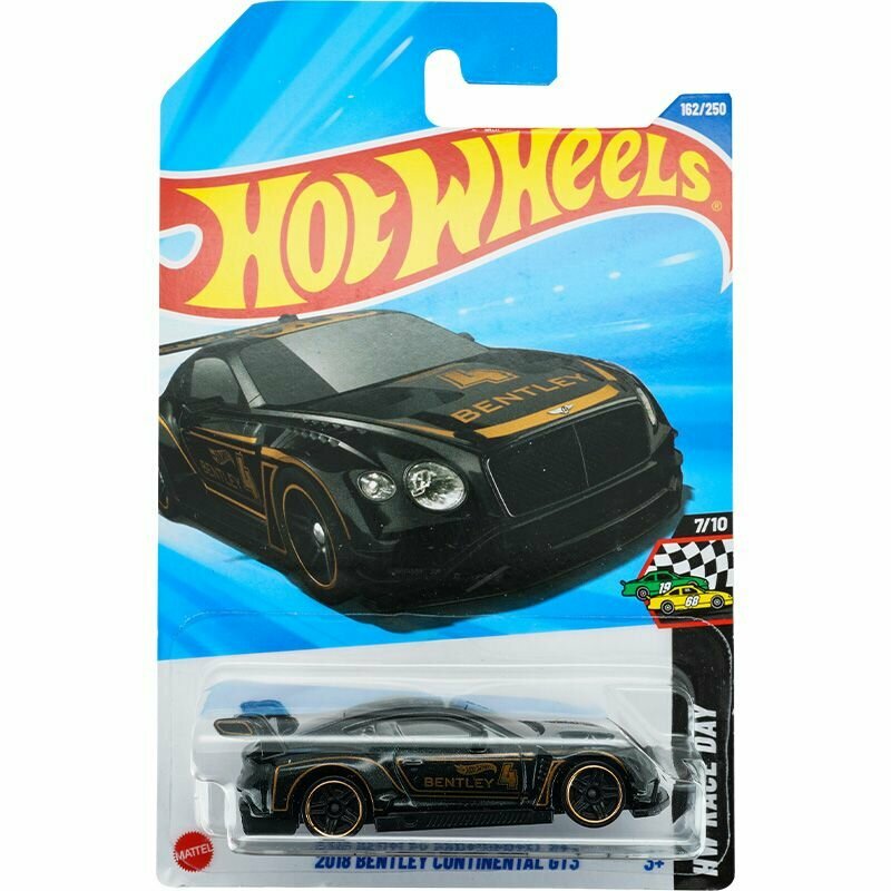 Машинка Mattel Hot Wheels 2025 C4982 2018 Bentley Continental GT3