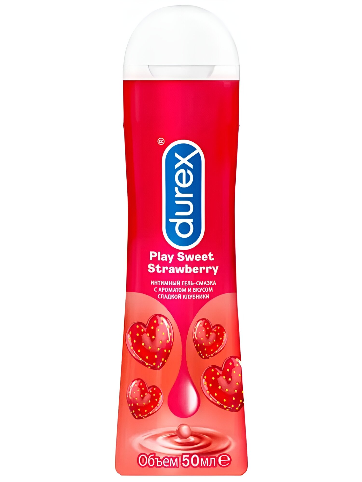Гель-смазка Durex Play Sweet Strawberry, с ароматом клубники, 50 мл