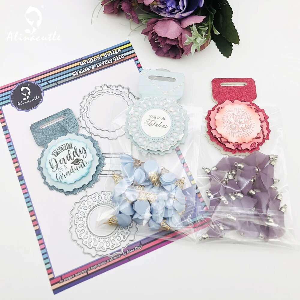 Alinacutle Металлическая Высечка Круглой Формы, Пробойник, Подарочная Упаковка, Украшения, Скрапбукинг, Бумажные Поделки