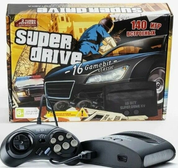 Игровая приставка Super Drive 16bit + 140 встроенных игр