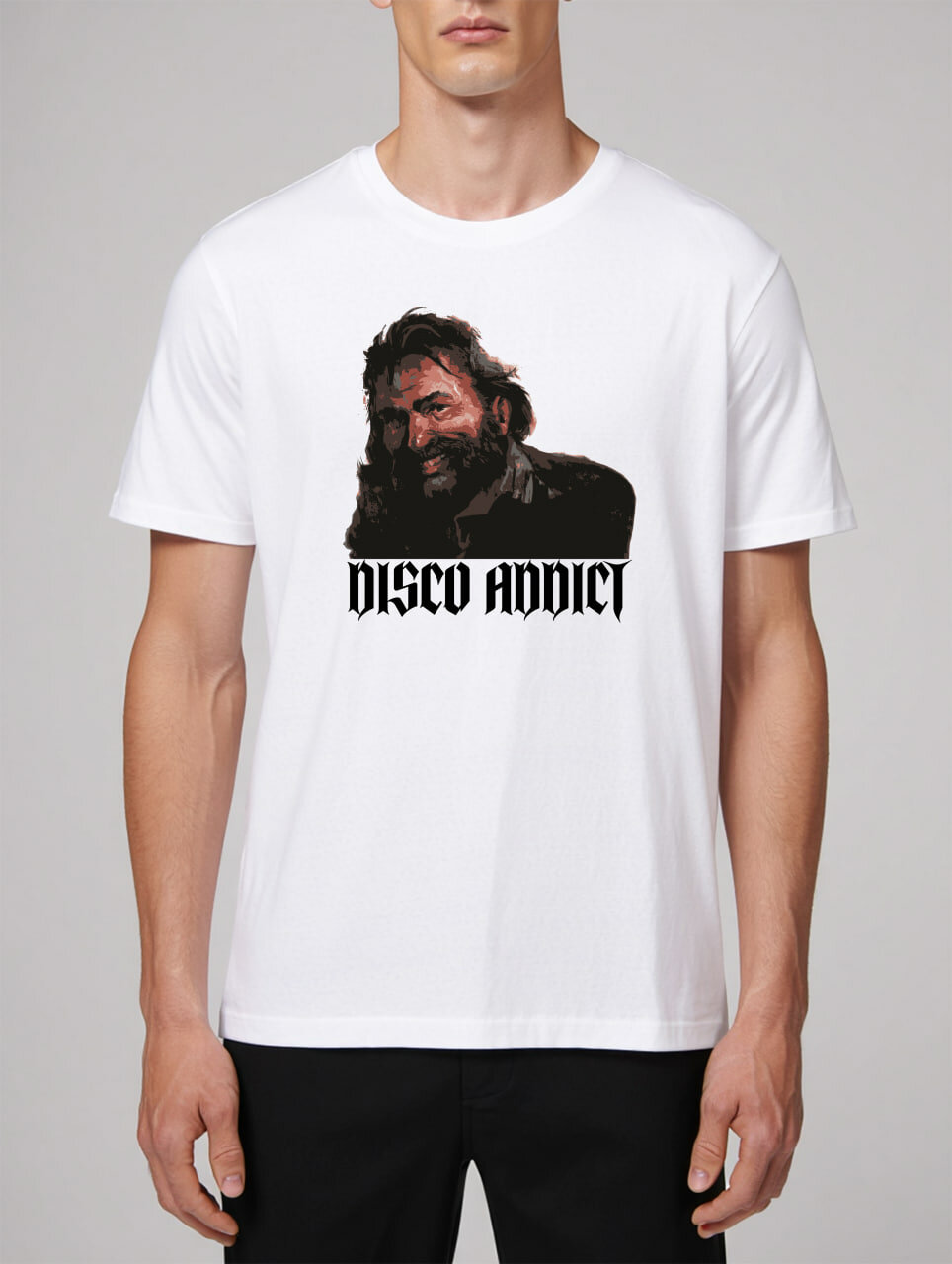 Футболка Диско Элизиум, DISCO ADDICT, DISCO ELYSIUM. Диско Аддикт