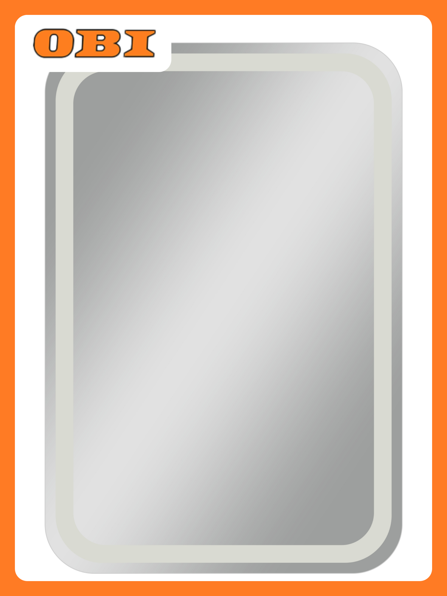 Зеркало "Молли", настенное, прямоугольное, без рамы, 55x80 см