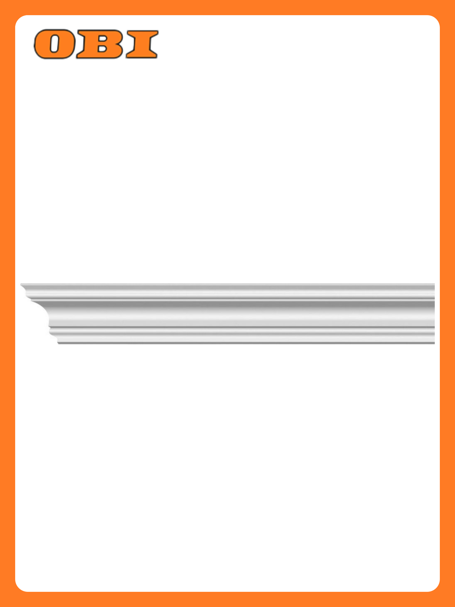 Плинтус потолочный FORMAT 09005E 64х64 см