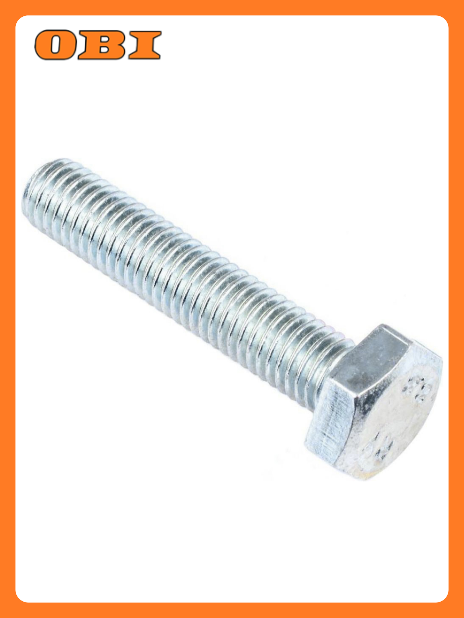 Болт Невский крепеж DIN 933, шестигранный, сталь, оцинкованный, 2 шт