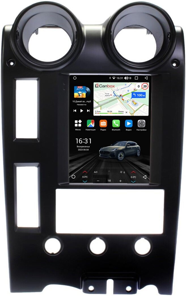 Штатная магнитола Hummer H2 2002-2007 Canbox M-Line (Tesla) 9.7" 4/64 5622-HU005A Android 10 (4G-SIM, DSP, QLed)
