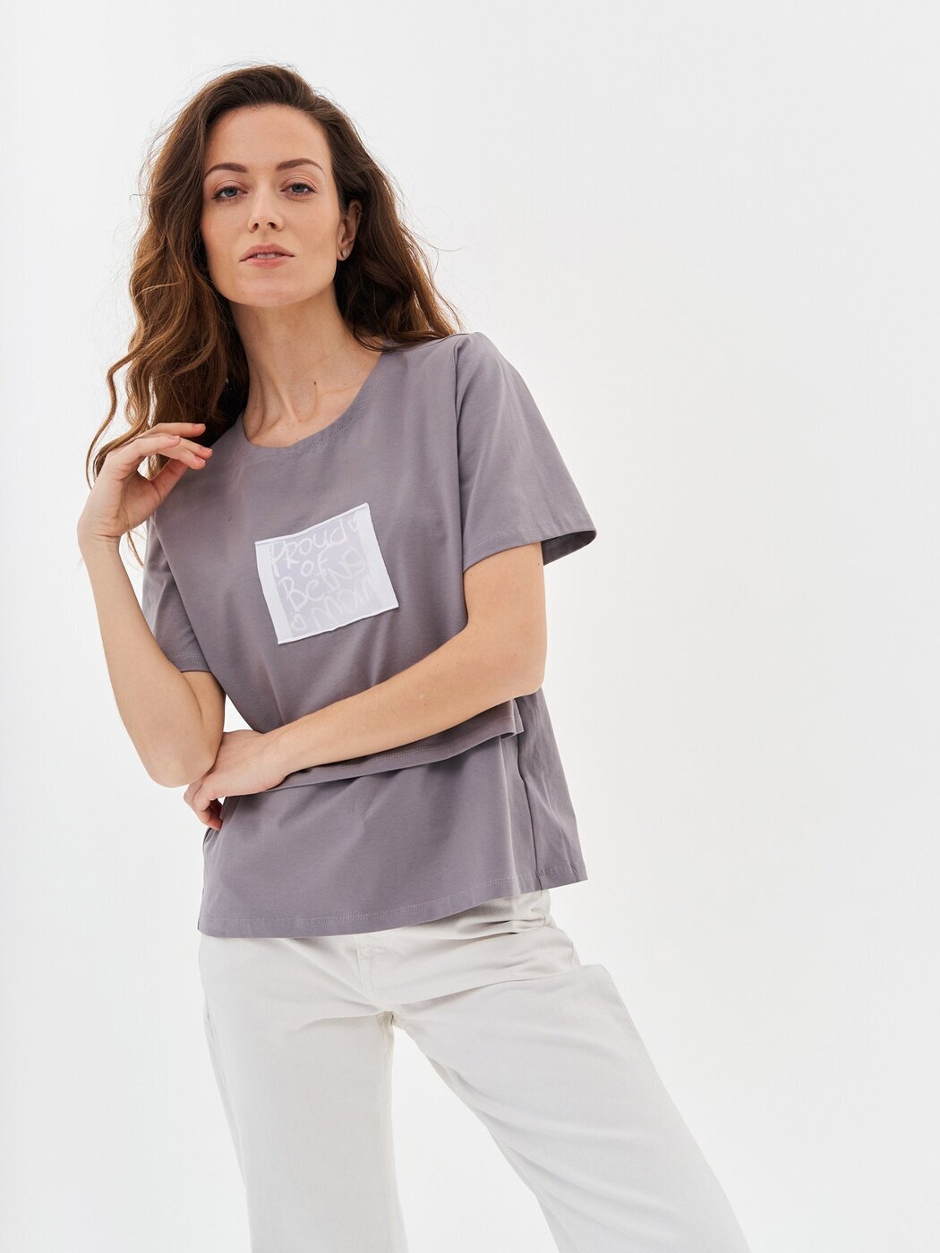 Футболка для кормящих мам