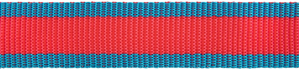 Стропа 30 мм в одну полоску 25 м сине-красный