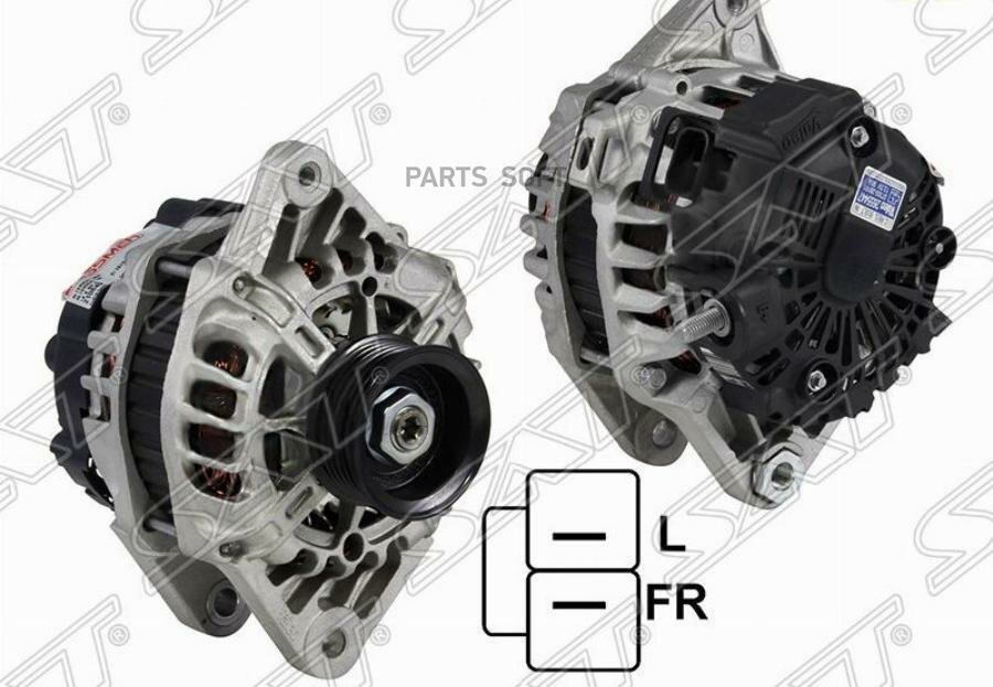 Генератор HYUNDAI SOLARIS/i20/i30/ix20/KIA CERATO/SOUL/RIO 1.6 11- G4FC 12V 90A SAT ST-37300-2B400N | цена за 1 шт
