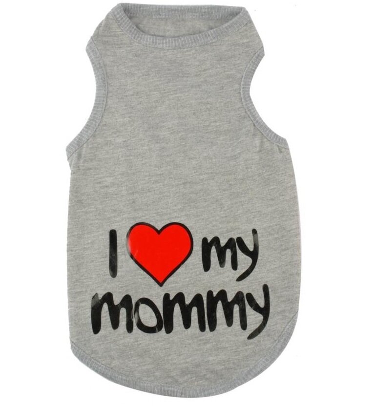 Майка для собак "Mommy" серая (30см )