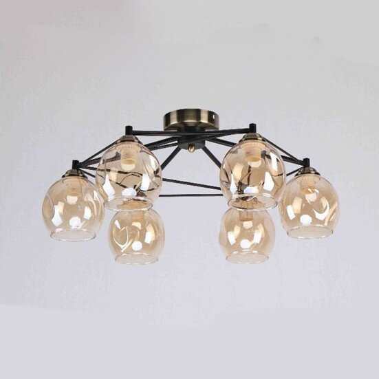 Люстра AURA 2531/6 AB+BK