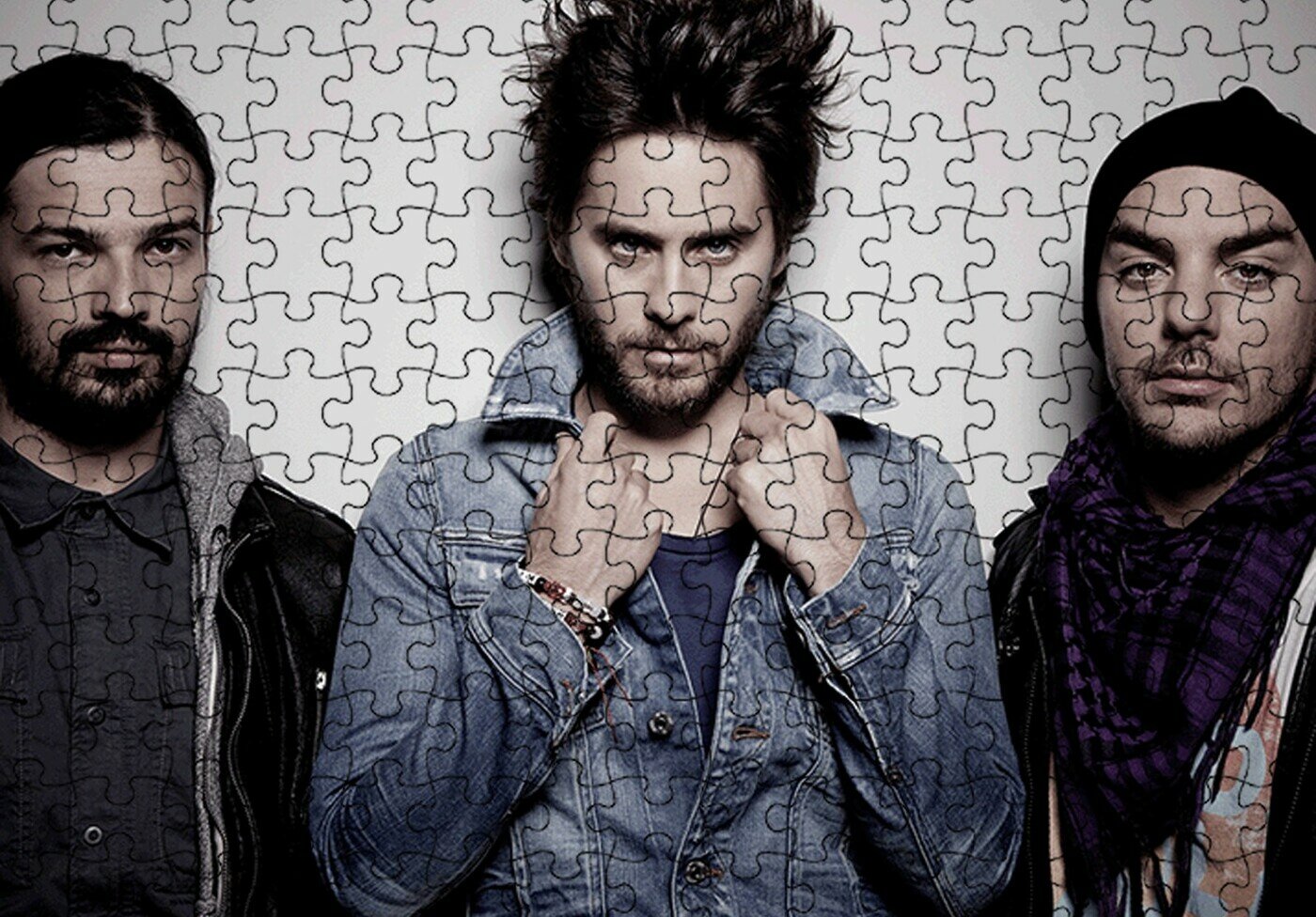 Пазл картонный А3: модель 30 seconds to mars - 4