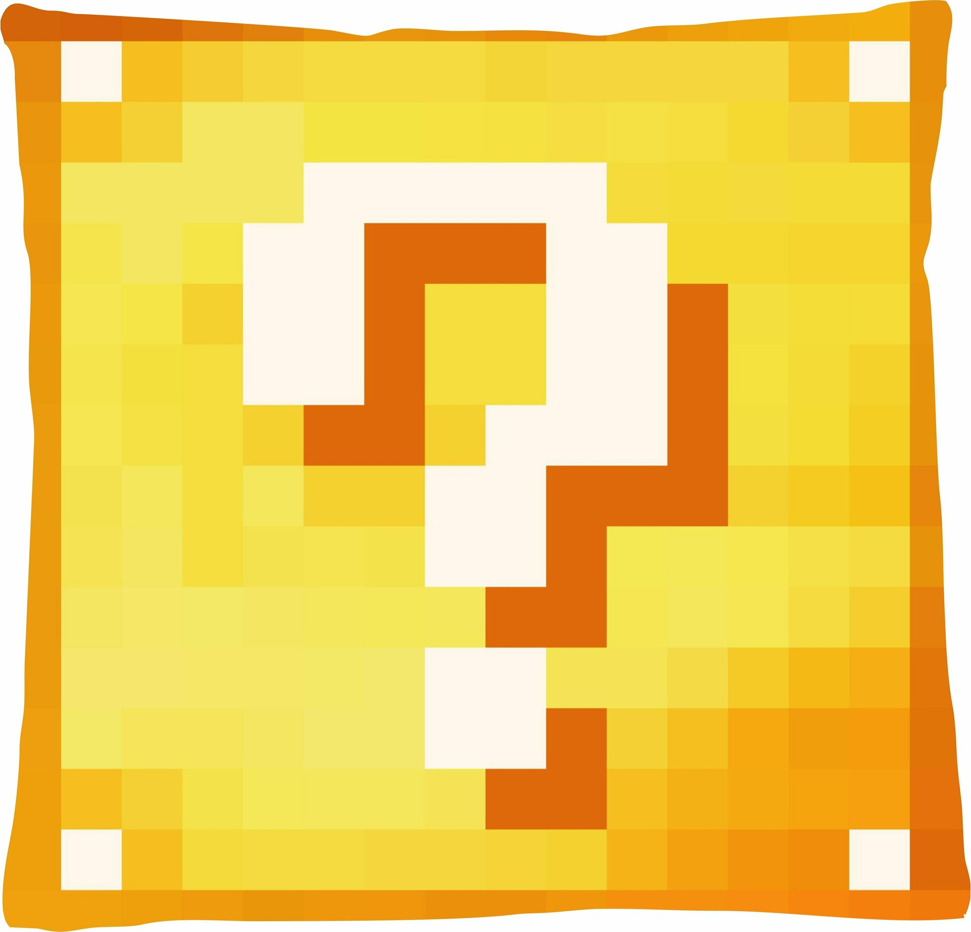 Подушка квадратная Лаки Блок Майнкрафт