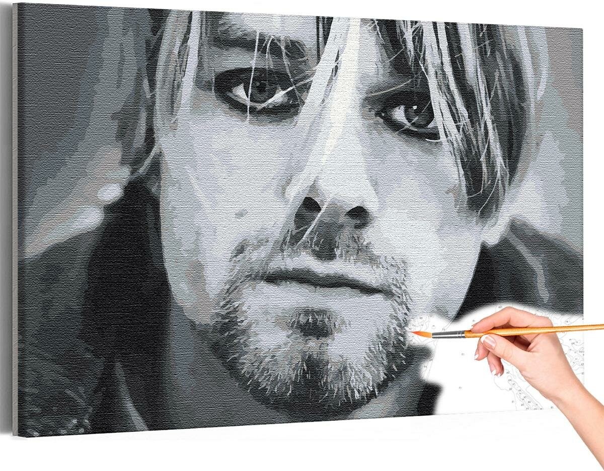 Курт Кобейн / Нирвана Раскраска картина по номерам на холсте 40х60