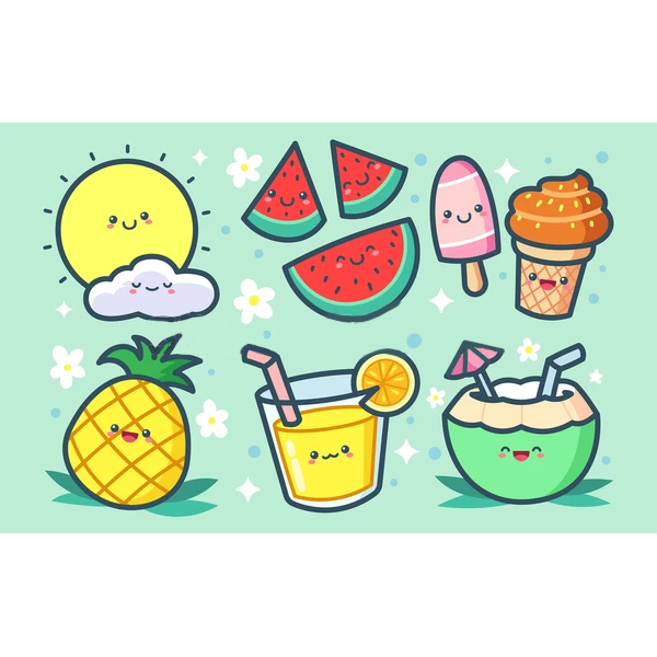 Наклейки стикеры Сладости