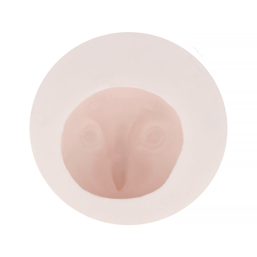 AFDM-0032 Молд животных №3Сова, силиконовая формочка 50×50 мм для полимерной лепки