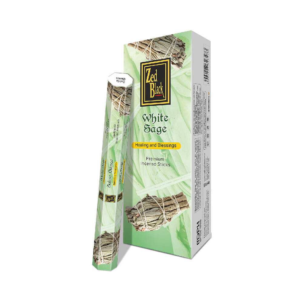 Zed Black Благовония шестигранник Белый Шалфей, набор 20 шт, код изделия 19365