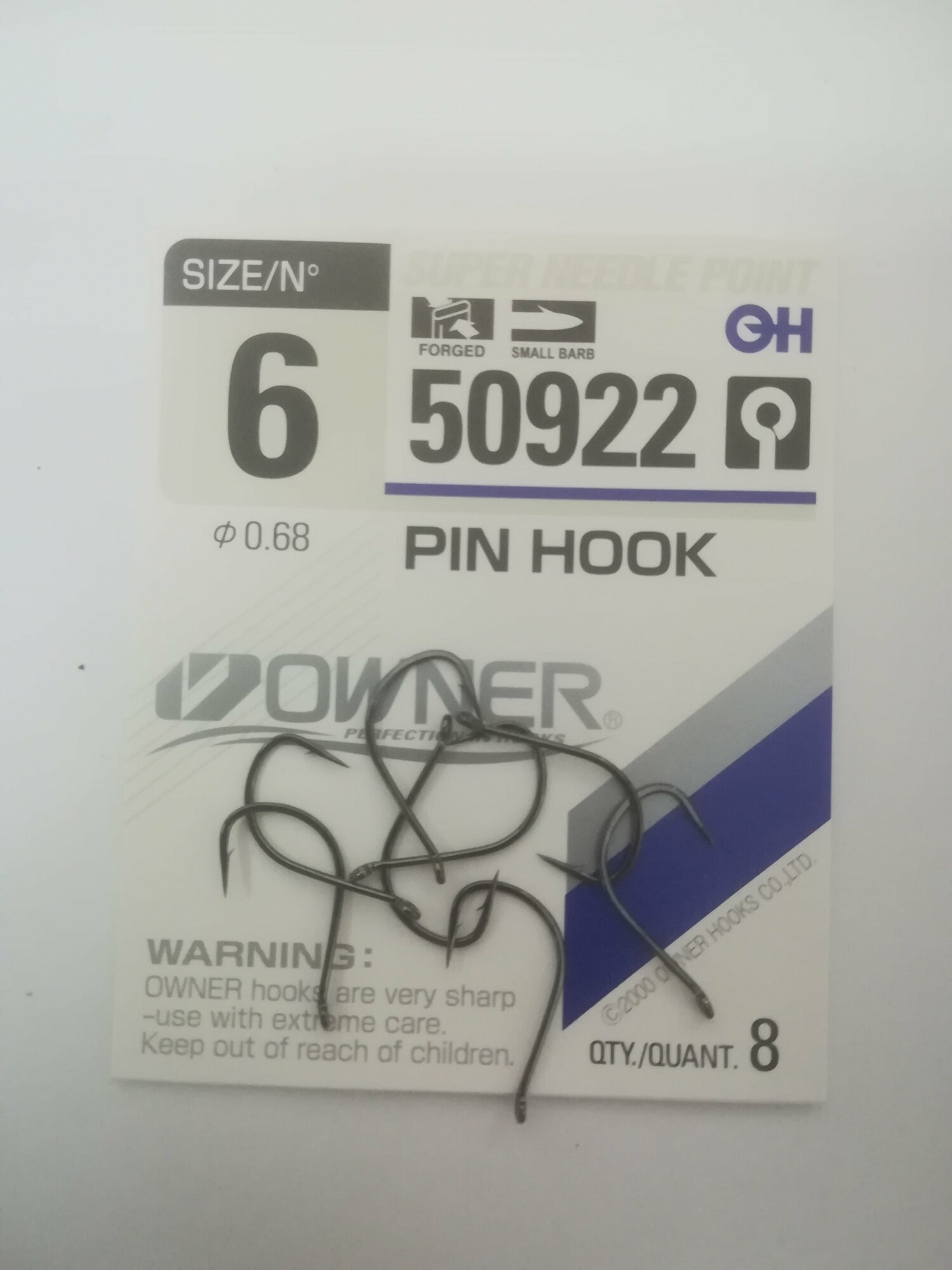 Крючок OWNER 50922 №6 Оригинал