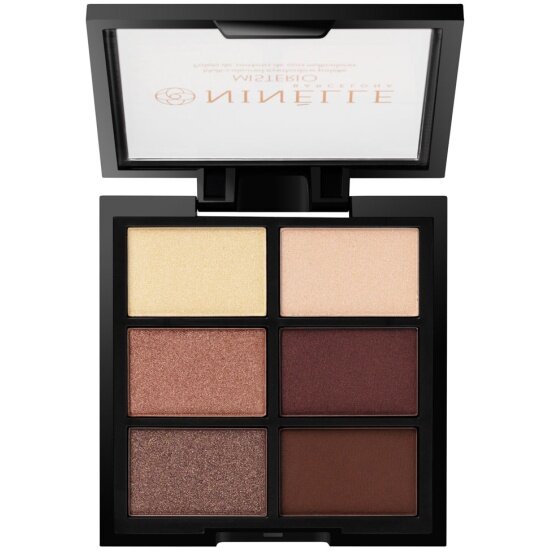 Мультицветная палетка теней для век Ninelle Misterio, тон 526 песочно-серый